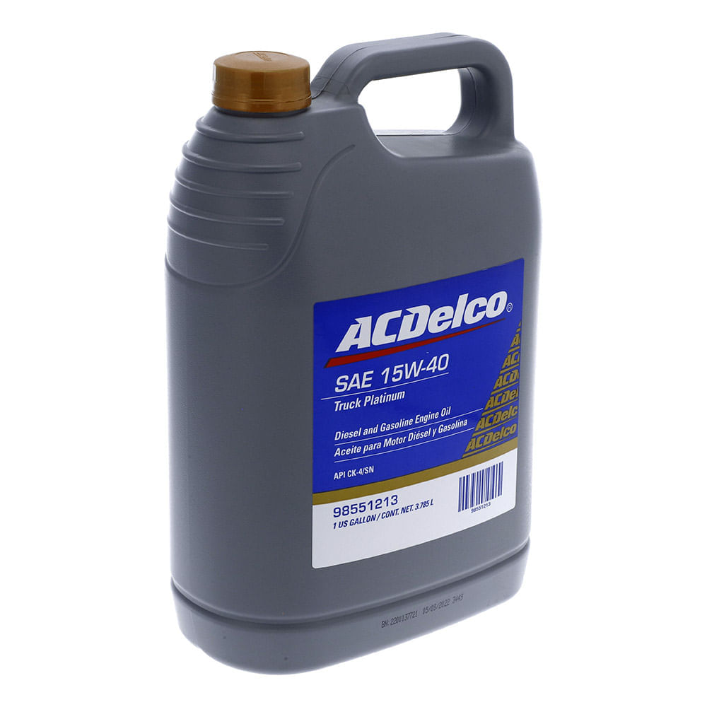aceite 15w40 Acdelco, CK-4SN Galón - iasociadas